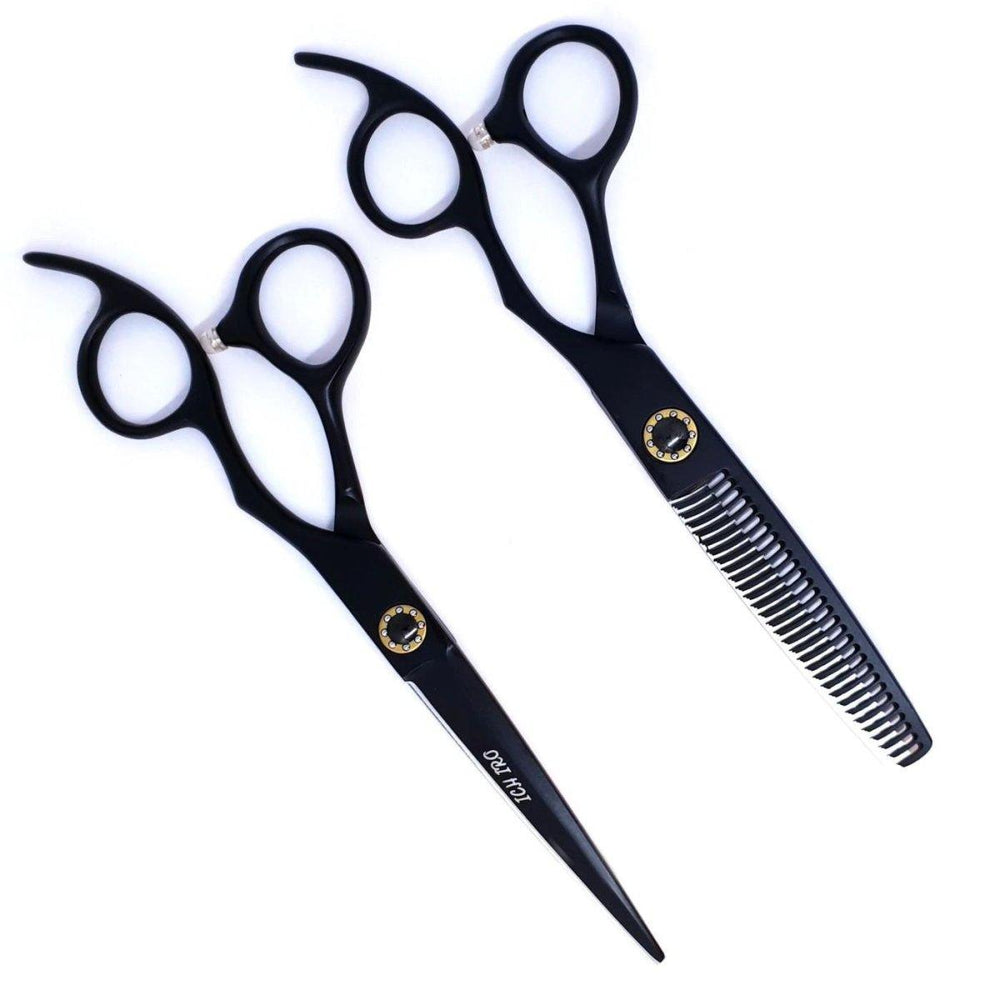 Ichiro Matte Black Hairdressing Scissor Set | Scissor Hub NZ - Scissor ...