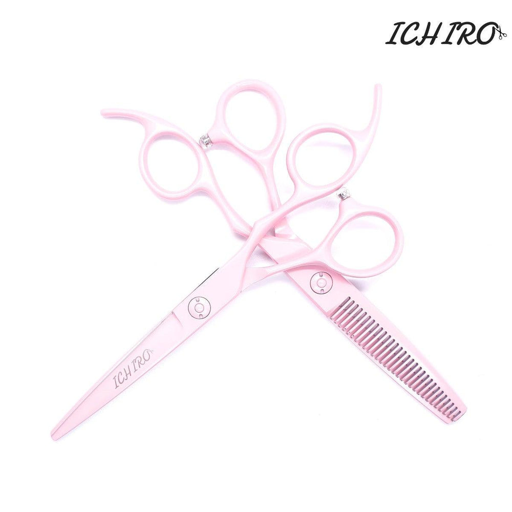 Ichiro Pastel Pink Hairdressing Scissor Set | Scissor Hub New Zealand