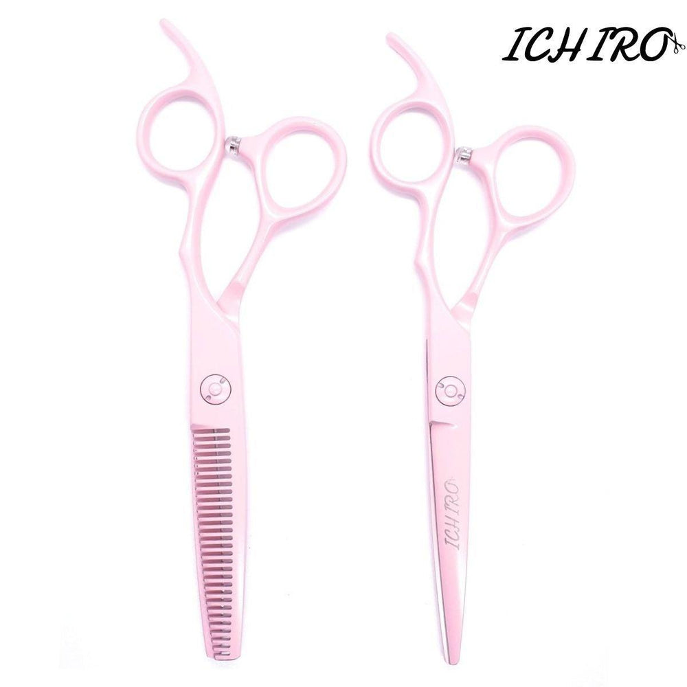 Ichiro Pastel Pink Hairdressing Scissor Set | Scissor Hub New Zealand