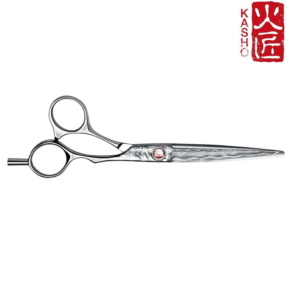 Kasho Damascus Offset - Premium 5.5"-6.5" Hair Cutting Scissors | Scissor Hub New Zealand